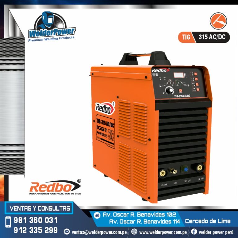 TIG 315 AC-DC INDUSTRIAL (ALUMINIO) - REDBO® - WELDER POWER - Premium welding products.