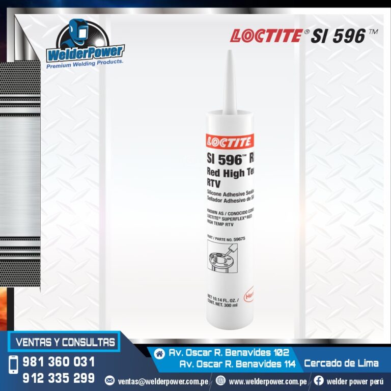 SELLADOR SILICONA ROJA - LOCTITE SI 596 RED - WELDER POWER - Premium ...