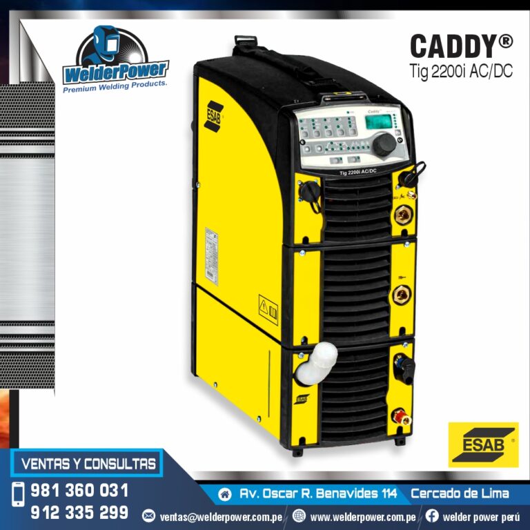 MÁQUINA DE SOLDAR CADDY® TIG 2200i AC/DC - WELDER POWER - Premium welding products.