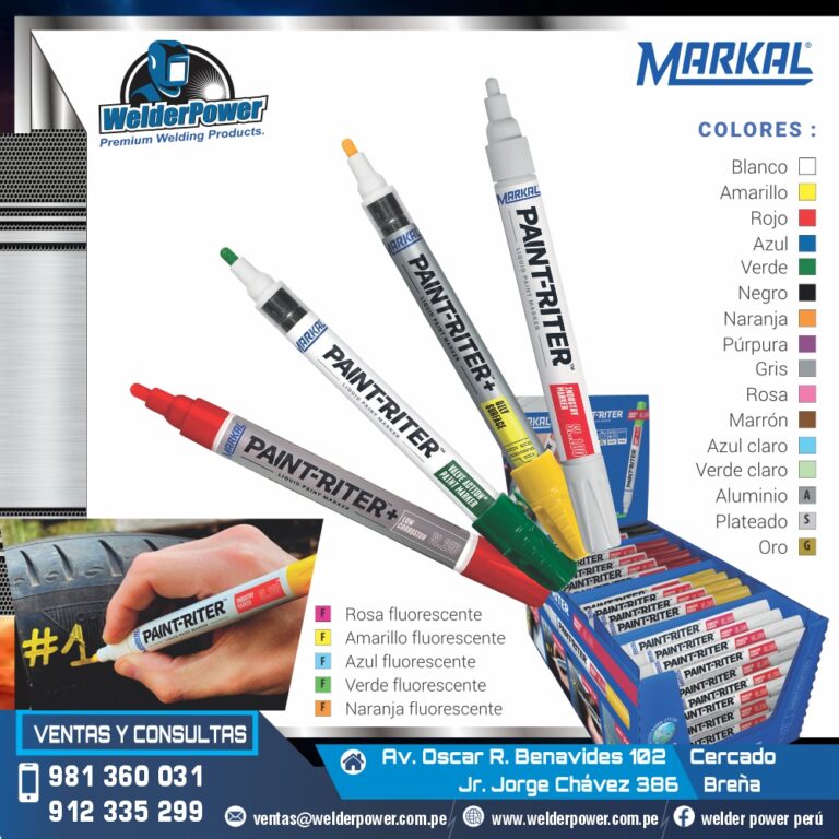 MARCADOR PERMANENTE PAINT-RITER MARKAL - WELDER POWER - Premium welding ...